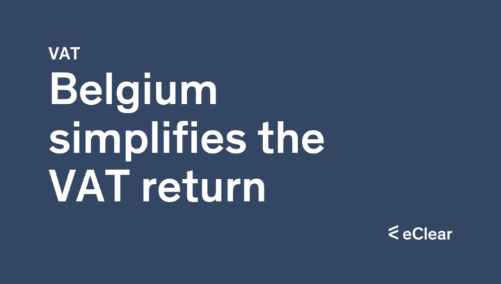 Reform of the Belgian VAT chain - eClear AG