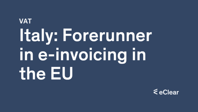 Italy: Forerunner in e-invoice creation for CTC in the EU - eClear AG