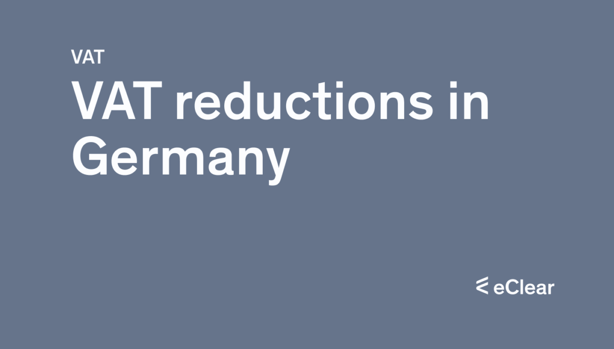 Effects of the VAT Reduction in Germany - eClear AG