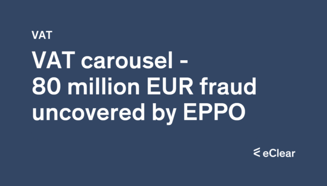 EPPO investigates VAT carousel fraud - eClear AG